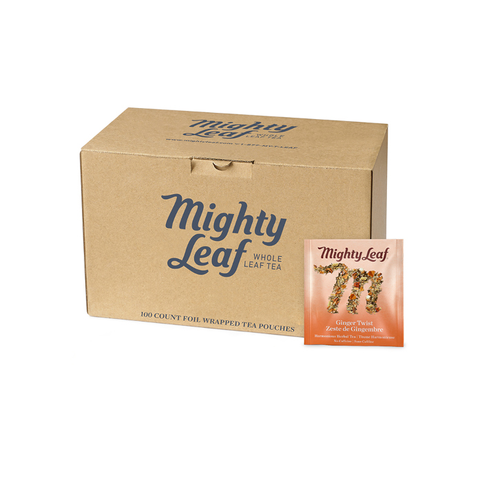 Mighty Leaf Ginger Twist Tea Bags [100/case] | Miscela d'Oro USA