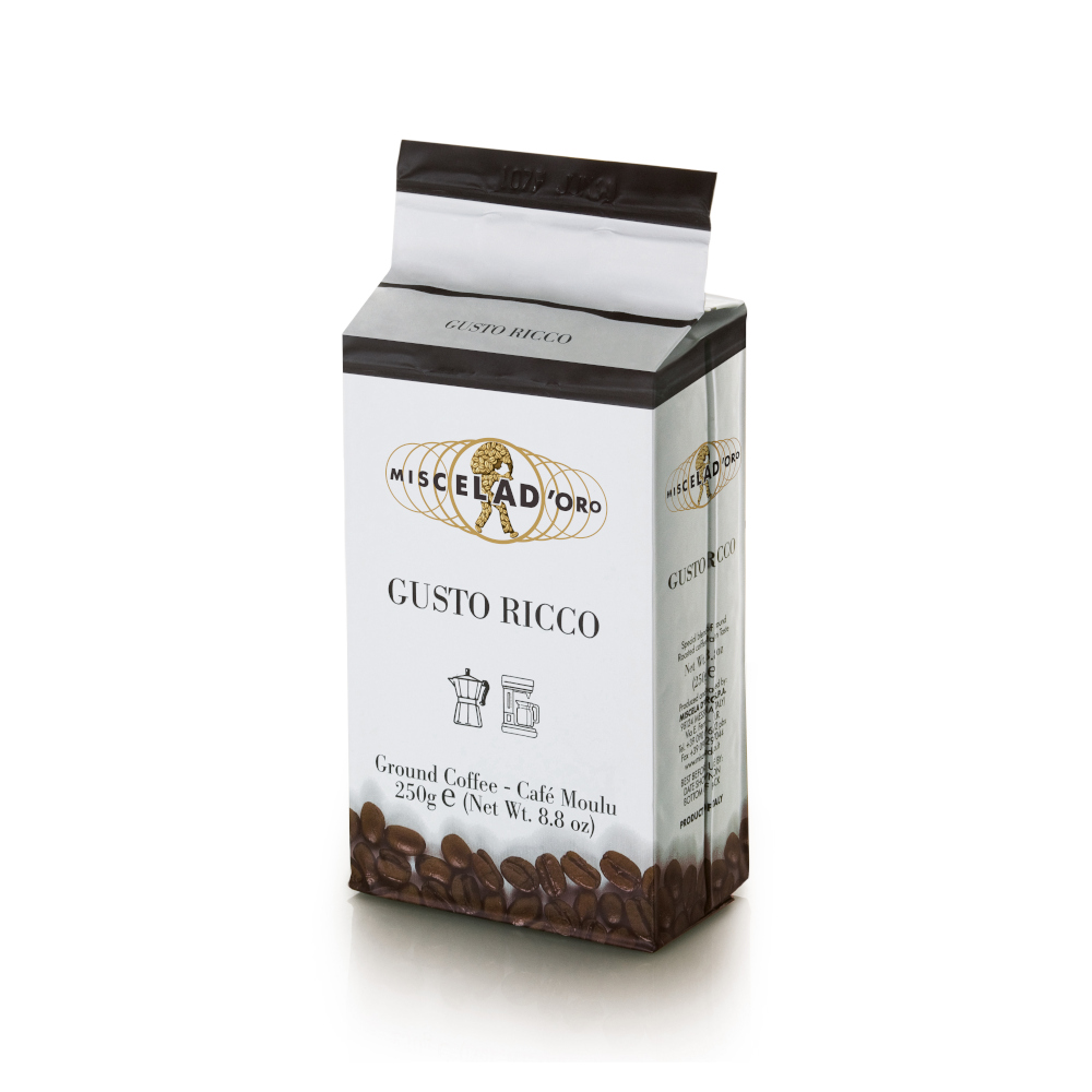 Gusto Ricco Ground Espresso [8.8 oz.] | Miscela d'Oro USA