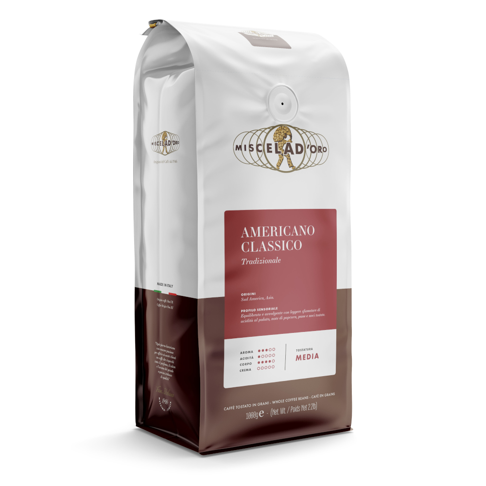 Americano Classico Coffee Beans [2.2 lb/1kg] | Miscela d'Oro USA