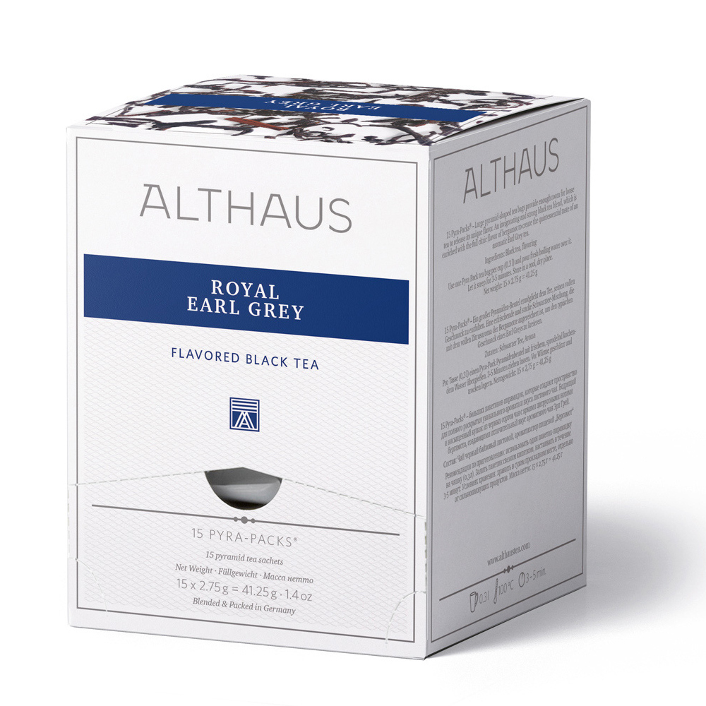 Althaus Royal Earl Grey Tea Bags [15/box] | Miscela d'Oro USA