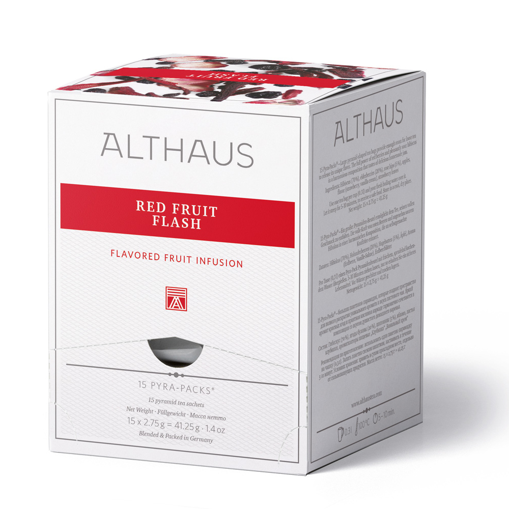 Althaus Red Fruit Flash Tea Bags [15/box] | Miscela d'Oro USA