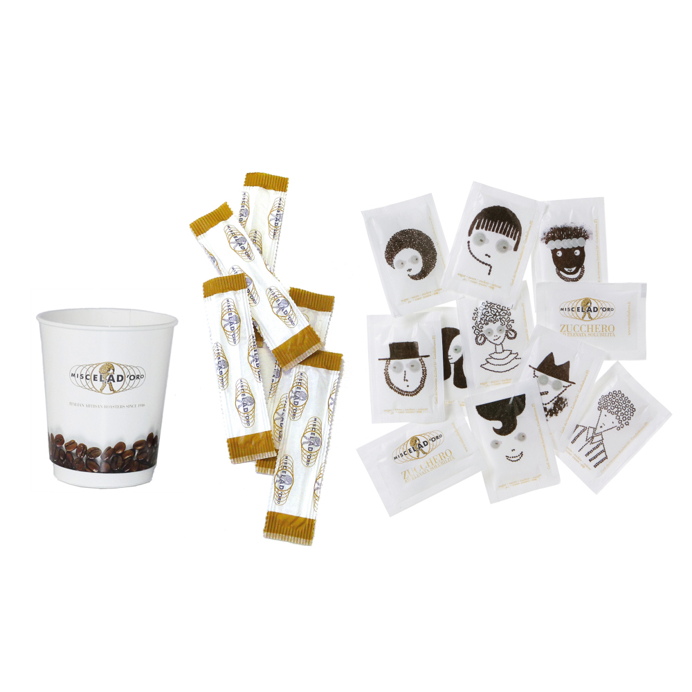 Miscela d'Oro Espresso Supplies Kit (150 pcs, compostable) | Miscela d ...